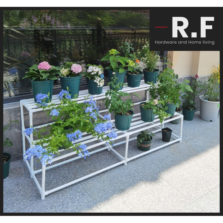PVC DIY Garden Flower Rack Rak Taman Halaman 自制DIY花架 | Shopee Malaysia