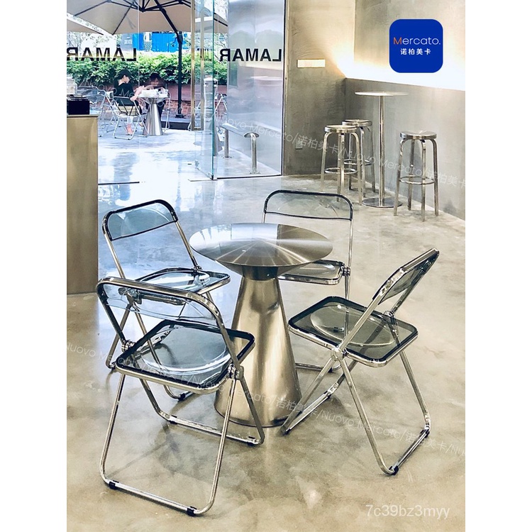 Internet Celebrity Coffee Shop Table and Chair Combination Stainless ...