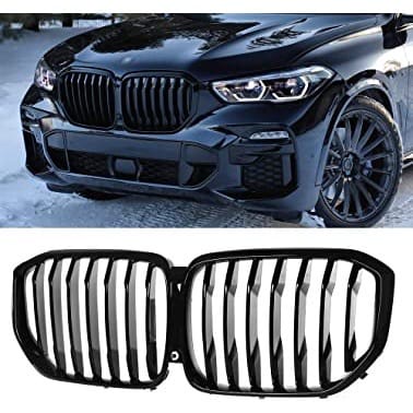 BMW G05 X5 LCI GT 2 LINE FULL BLACK GRILLE | Shopee Malaysia