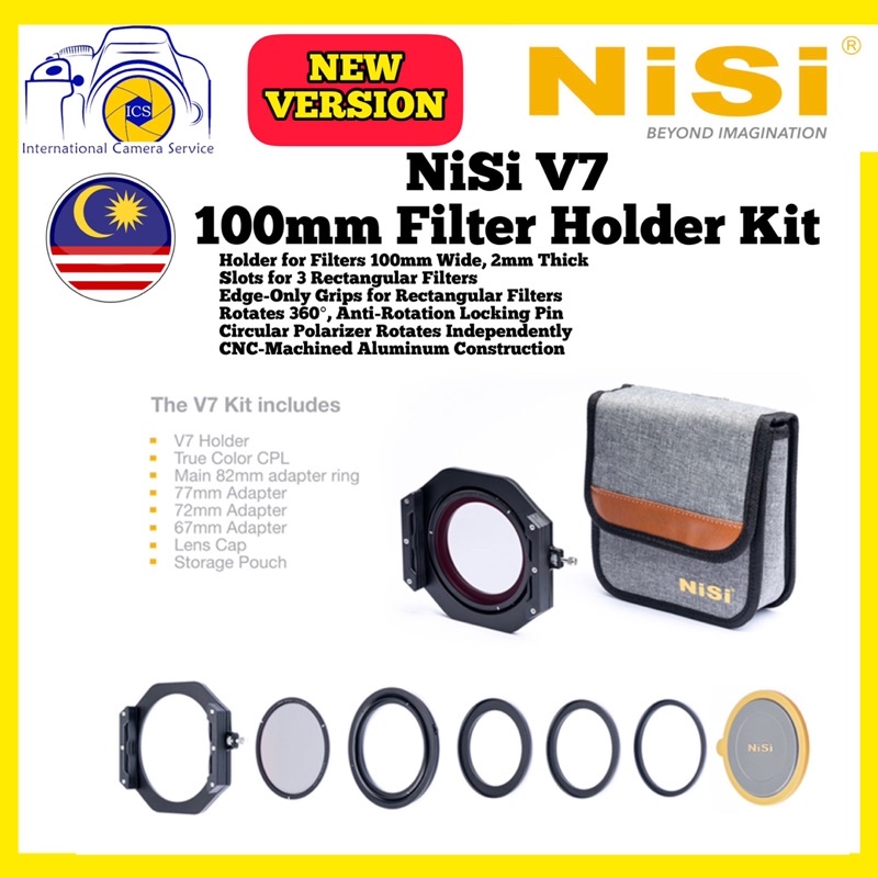 NiSi V7 100mm Filter Holder Kit (True Color NC CPL) | Shopee Malaysia