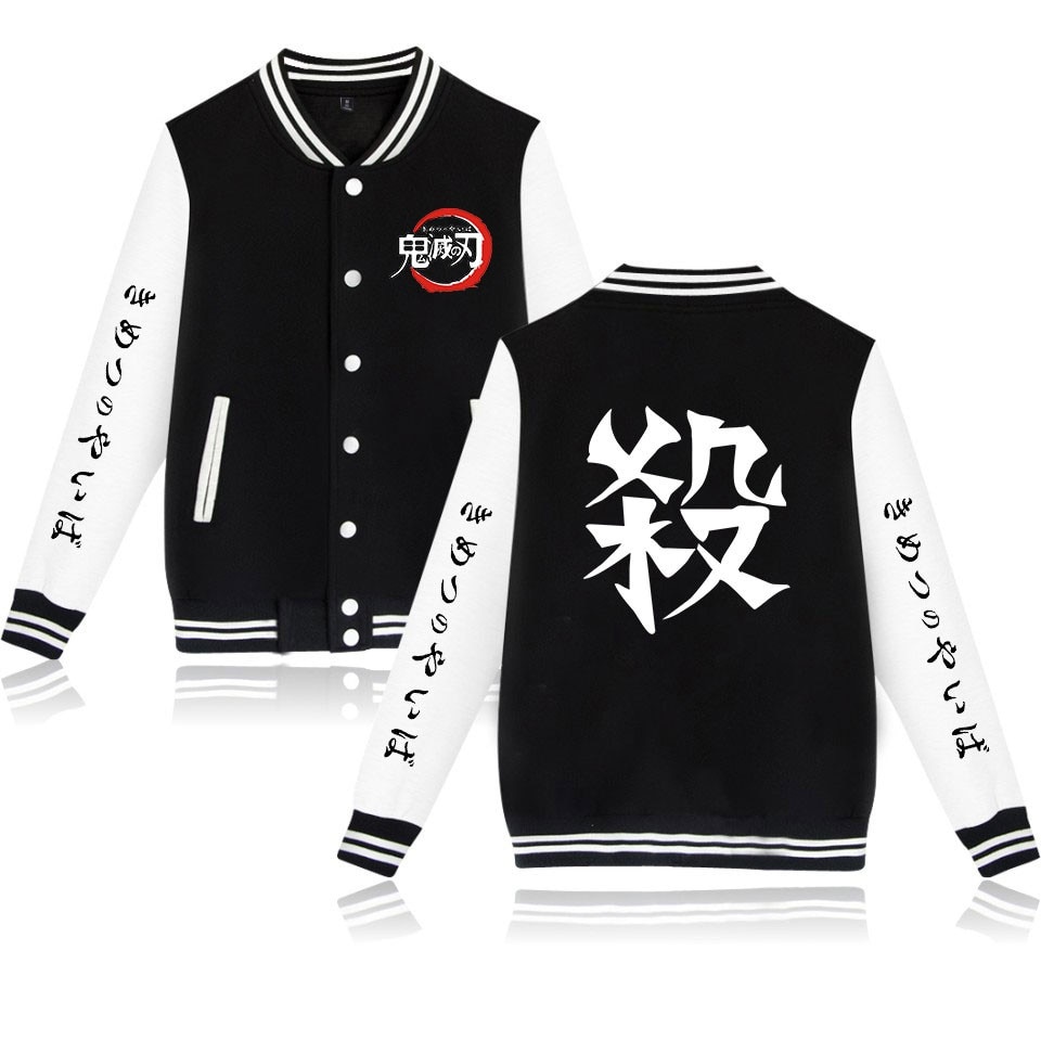 Demon Slayer Kimetsu No Yaiba Baseball Jacket Design Varsity Jacket ...