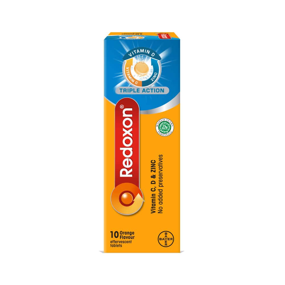 Redoxon Triple Action Effervescent Tablets 10s (Orange Flavour ...