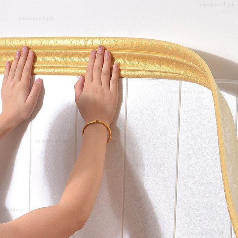 2 3mx8cm Wall Trim Line Skirting Border 3d Pattern Sticker Decoration