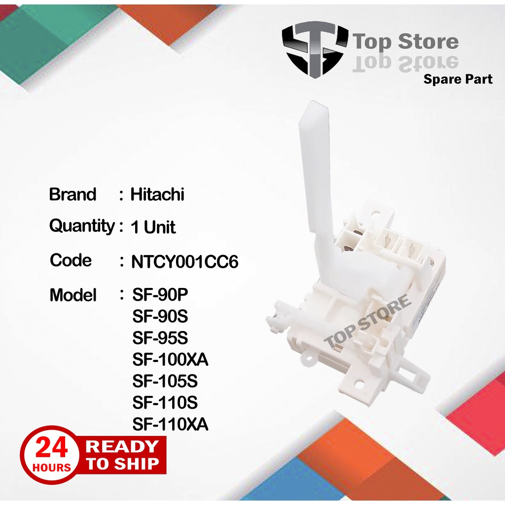 Hitachi Washing Machine Safety Door Switch NTCY001CC6 SF-90P SF-90S SF ...