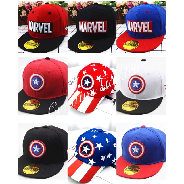 Creative Garden Kids Baseball Cap Marvel Star Hero Embroidery Fashion ...