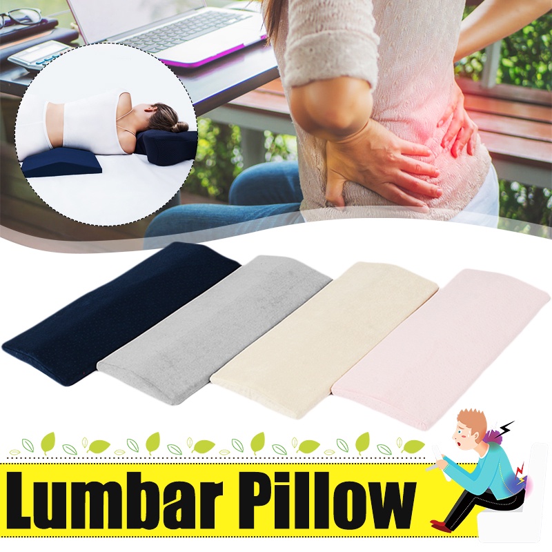 Lumbar Support Wedge Pillow Memory Foam Sleep Bed Cushion for Sleeping ...