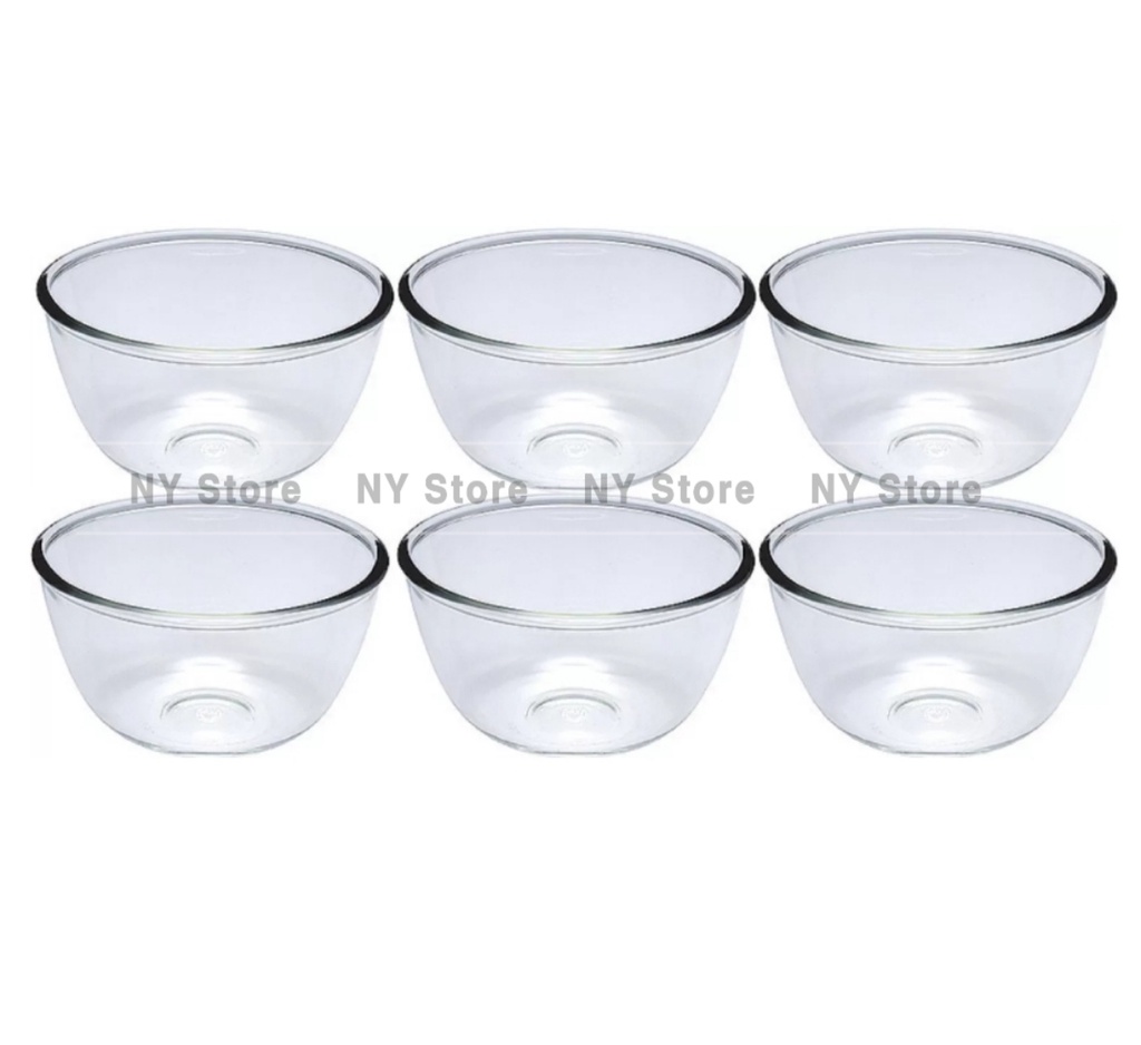 Glass Mixing Bowl Thick Mangkuk Kaca Salad Noodle Thailand Lucky Glass ...