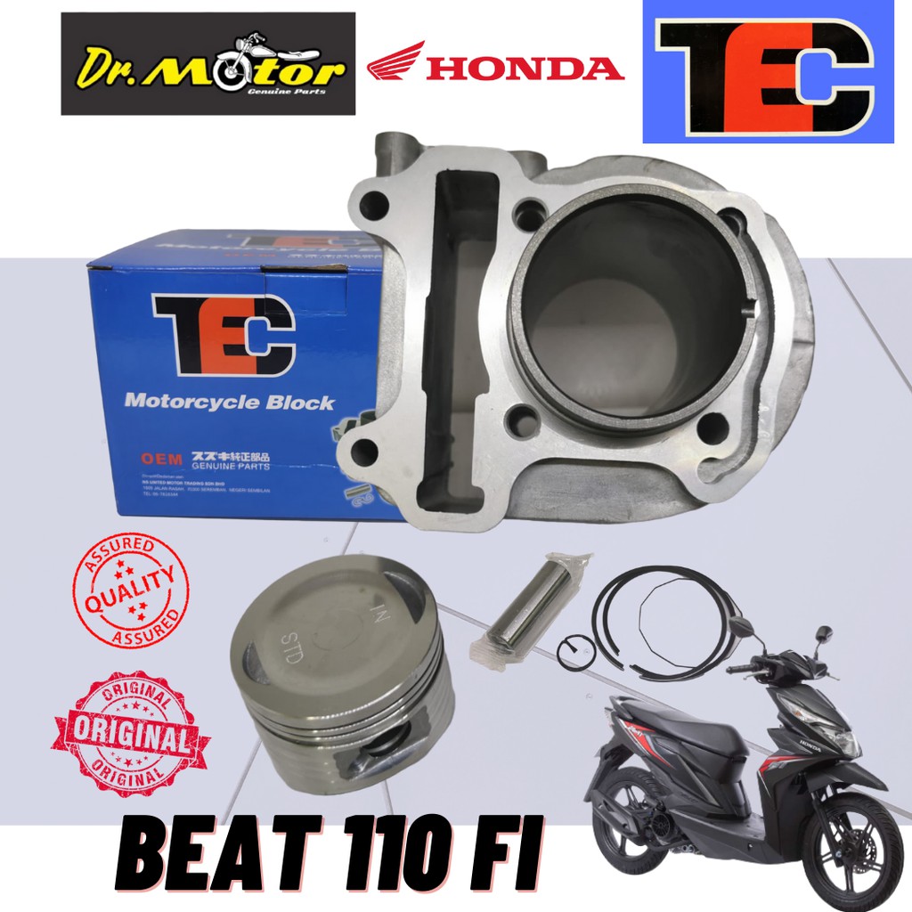 HONDA BEAT FI FUEL INJECTION Block Complete Set Block + Piston + Ring ...