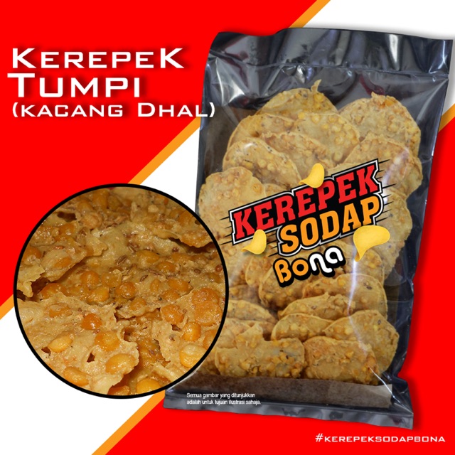 Kerepek Tumpi (Kacang Dhal) [500g] | Shopee Malaysia