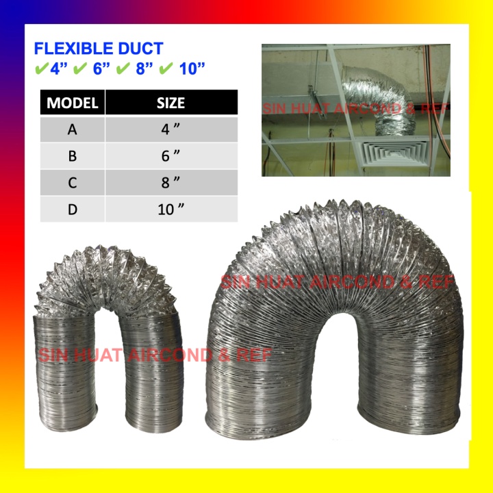 (30FT) ALUMINUM AIR DUCTING FOR AIRCOND HVAC DRYER VENT | Shopee Malaysia