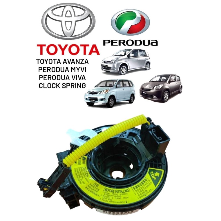 PERODUA MYVI VIVA TOYOTA AVANZA OLD MODEL SPIRAL CABLE AIRBAG CLOCK ...