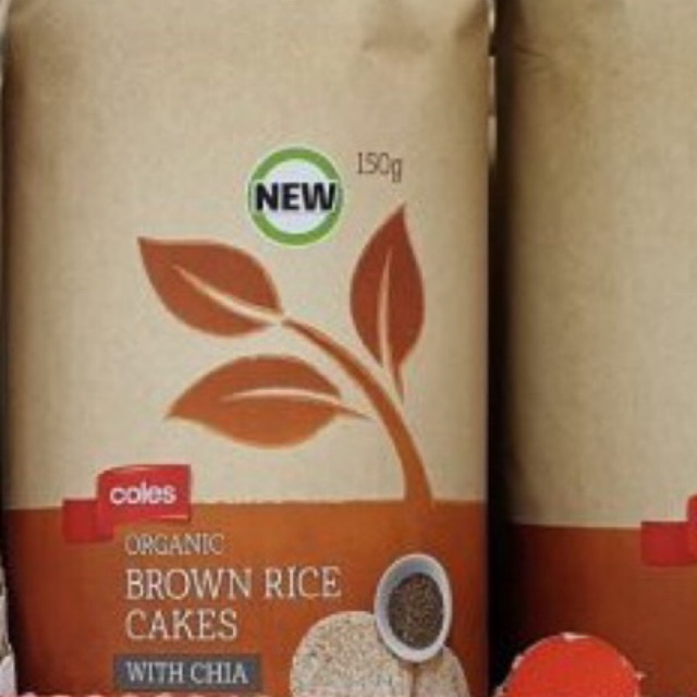 Coles Organic Brown Rice Cakes Original/Chia Seed, 150g | Shopee Malaysia