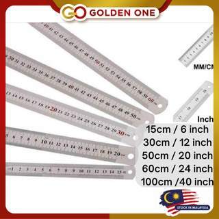 Astar 15cm / 30cm / 50cm / 60cm Metal Steel Ruler / Thickness Ruler ...
