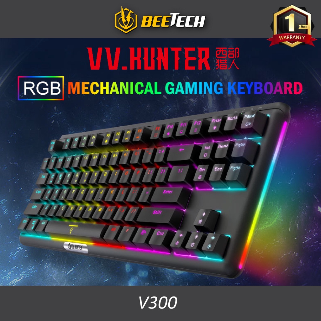 VV.HUNTER V300 RGB Mechanical Gaming Keyboard | Shopee Malaysia