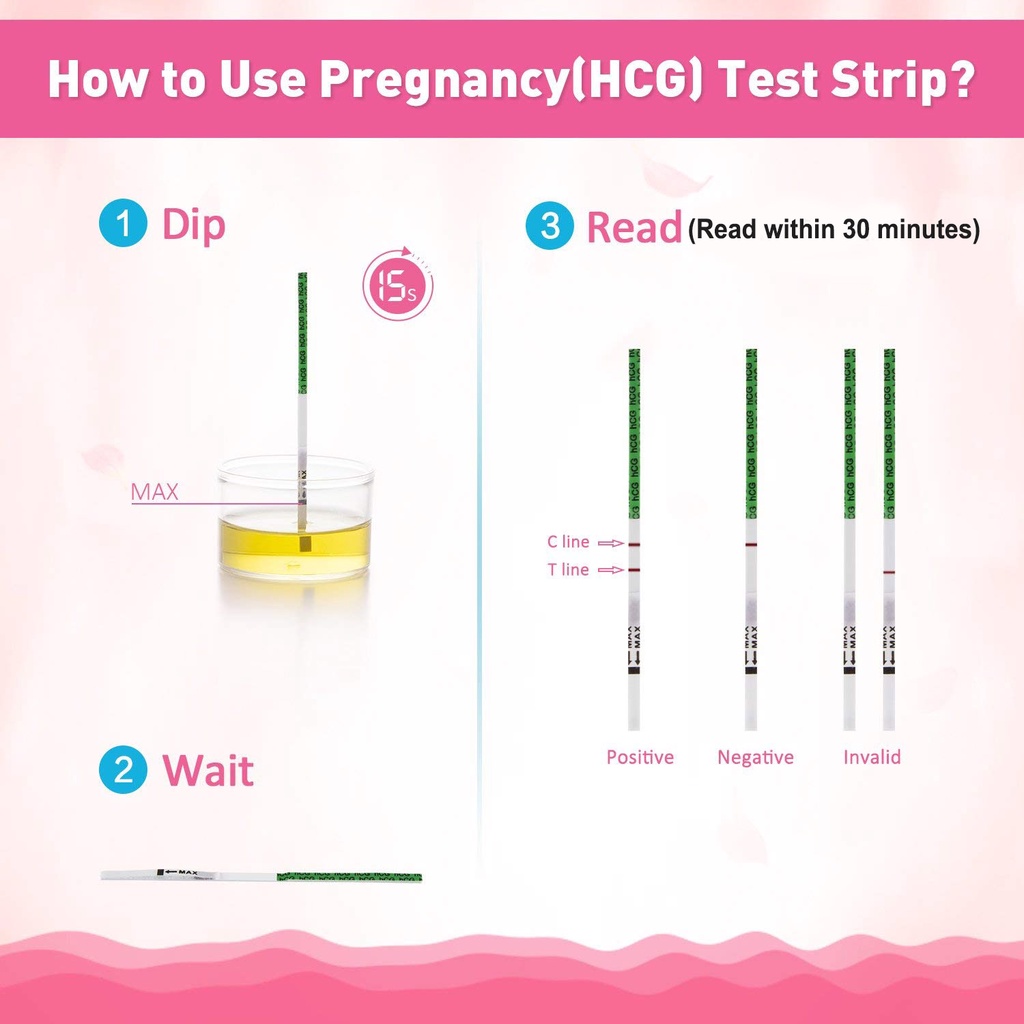 50pcs Ovulation Test Strip OPK LH Ovulasi & UPT Test Pregnancy 10miu ...