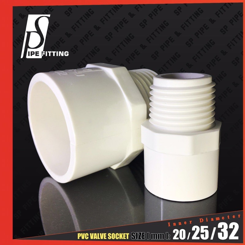 PVC VALVE SOCKET / PVC PIPE CONNECTOR / PVC PIPE FITTING / PENYAMBUNG PAIP PVC/PVC PIPE FITTING ...