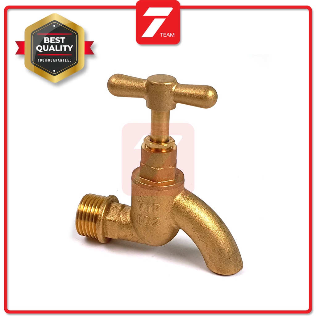 BRASS BIB TAP 1/2 INCH VIP BRAND/ KEPALA PAIP AIR TEMBAGA | Shopee Malaysia