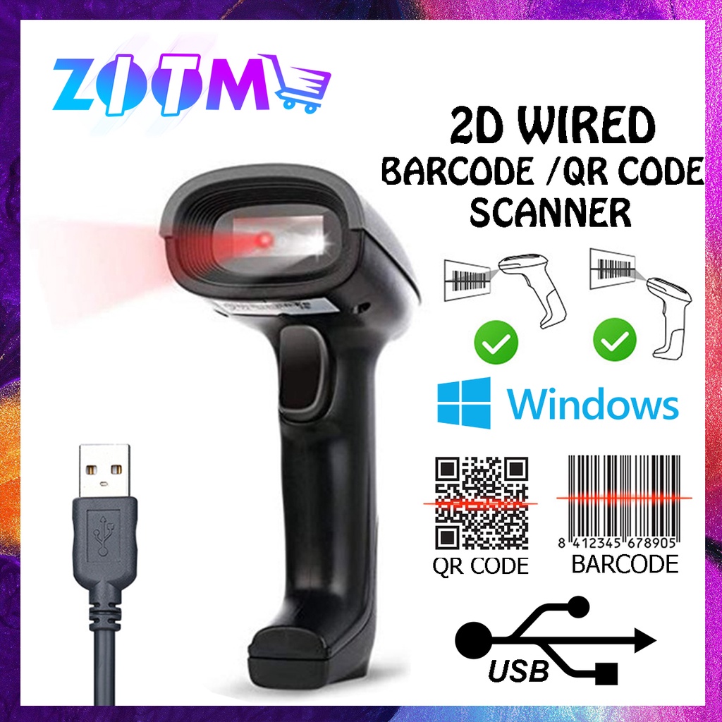 [READY STOCK] HIGH QUALITY SENSONIC 2D BARCODE/QR CODE SCANNER SGT-6500 ...