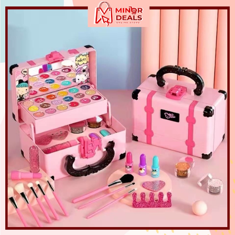 [READY STOCK] Kid's Cosmetic Makeup Box Make Up Beauty Toys Pretend ...