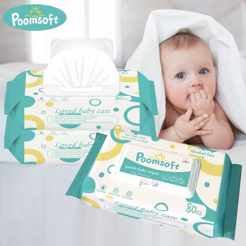 Delivered 24 Hours A Day Poomsoft Baby Wipes Wet | Shopee Malaysia