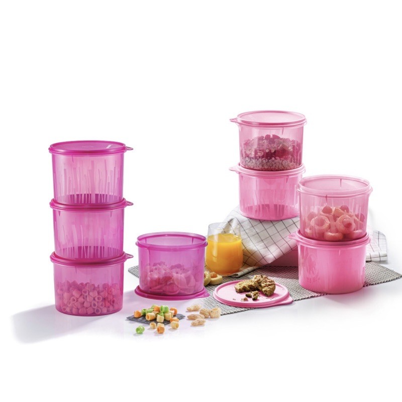 Tupperware Snack n Stack set (8pcs) | Shopee Malaysia