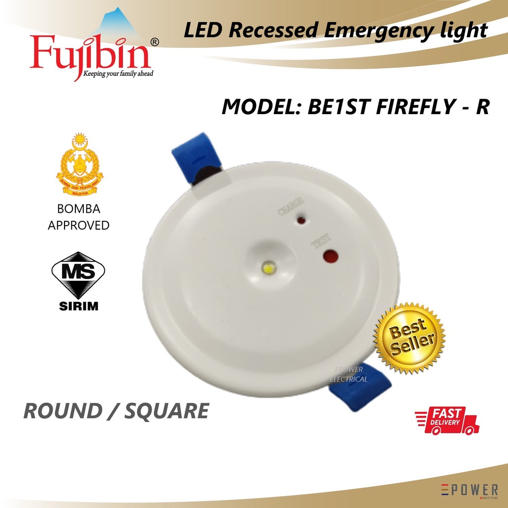 FUJIBIN LED BE1ST FIRE FLY RECESSED EMERGENCY LIGHT (SIRIM AND BOMBA ...