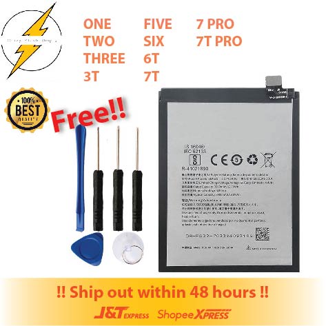 Original Battery Bateri ONE PLUS 1 | 2 | 3 /3T | 5/5T | 6 | 6T | 7T ...