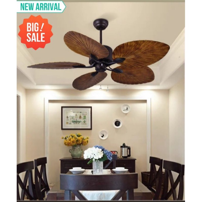 American retro ceiling fan living/room fan/bedroom fan remote control ...