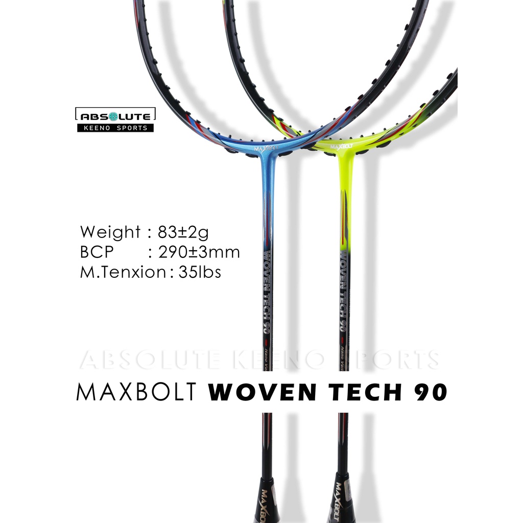 Maxbolt Woven Tech 90 Badminton Racket | Shopee Malaysia