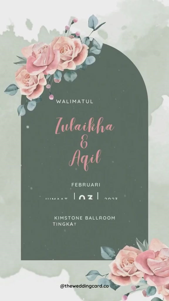 Kad Kahwin Digital | E-Card Wedding Invitation | Video Jemputan Kahwin ...