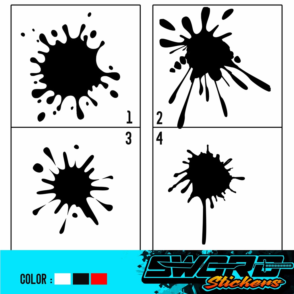 STIKER SPLASH / STIKER TOMPOK AIR / STIKER AIR PERCIK / STIKER KERETA ...