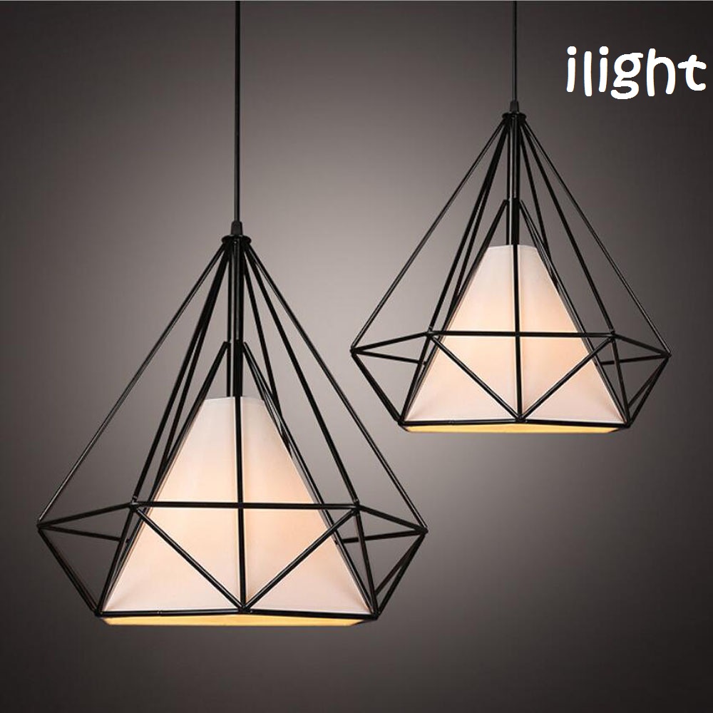 Modern Creative Diamond Loft Single Pendant Light ilight Lighting Lampu ...