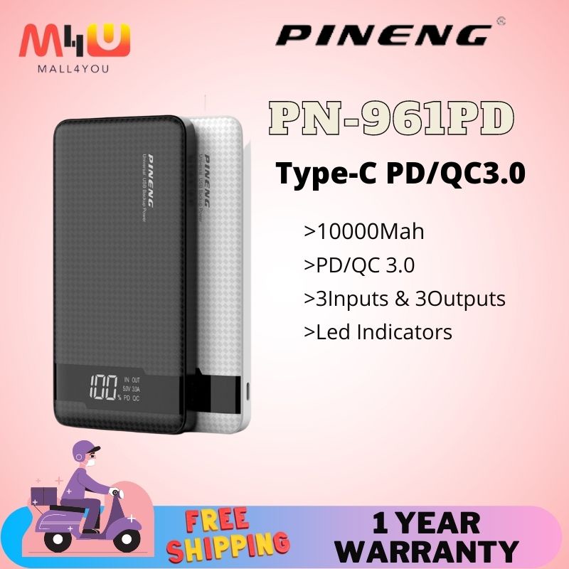 Pineng PN-961PD / PN-861PD 20000Mah 22.5W Fast Charging PN961 PD Slim ...