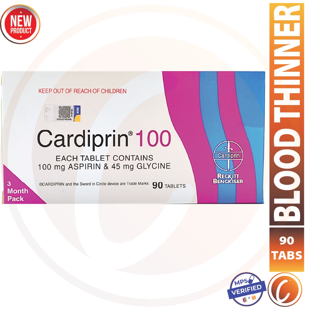 RECKITT BENCKISER Cardiprin 100MG 30/90TABS | Shopee Malaysia