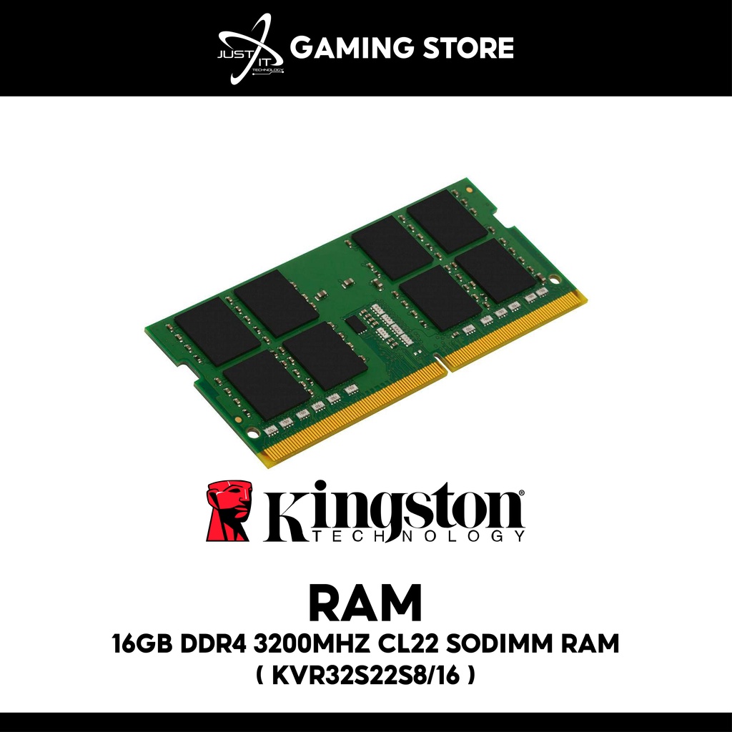 KINGSTON VALUE RAM DDR4 3200MHZ SODIMM NB RAM ( 8GB /16GB /32GB ) | Shopee Malaysia
