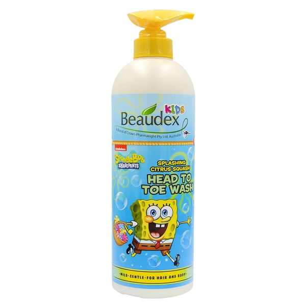 Beaudex Kids Spongebob Squarepants Head To Toe Wash - Splashing Citrus ...