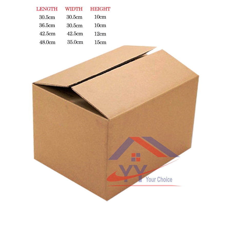 Carton Box Packing Box Packaging Box Kotak - A Flute | Shopee Malaysia
