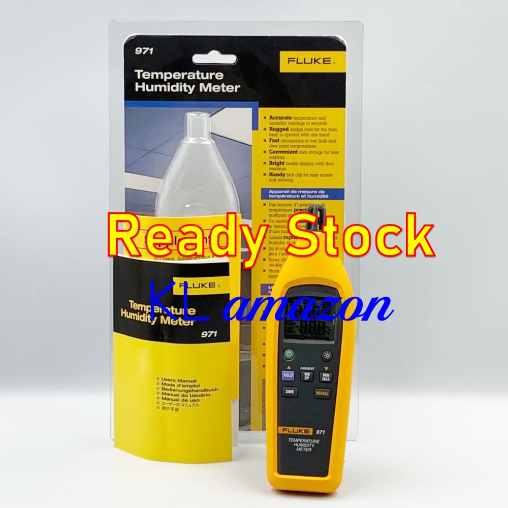 (100% ORIGINAL FLUKE! FAST DELIVERY) Fluke 971 Temperature Humidity Meter | 12 Months Warranty l ...