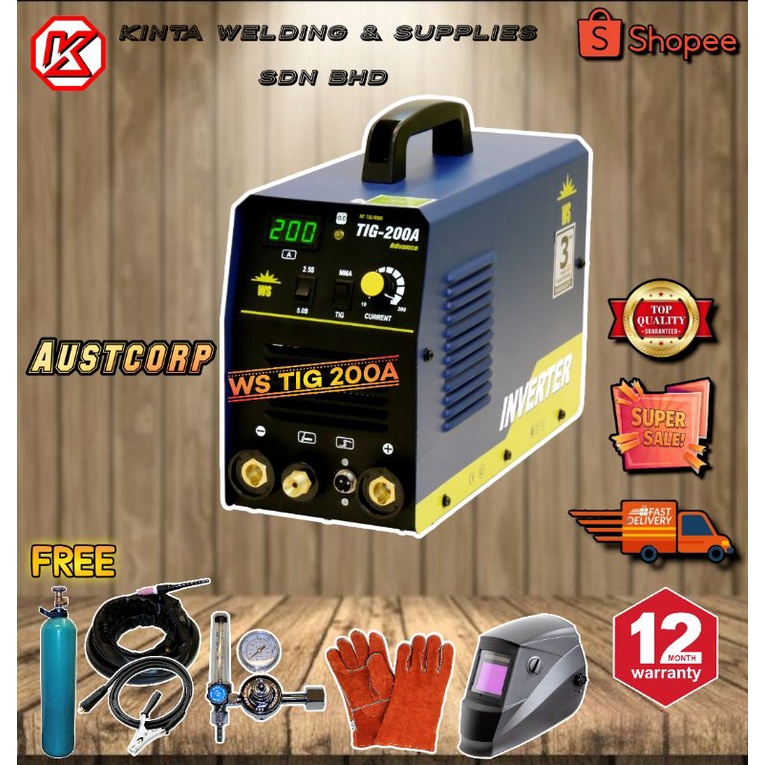 🔥Ready Stock 🔥Austcorp Ws Tig200a Welding Machine / Mesin Welding ...