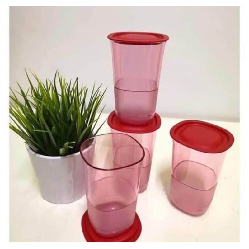 Tupperware Blossom Tall Glass 4 pcs | Shopee Malaysia