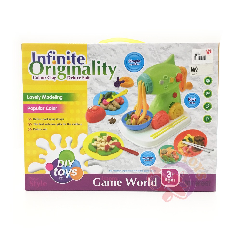 Wheat Mud Coloured Clay Dough Food Maker Toy Set MYTOYS | Shopee Malaysia