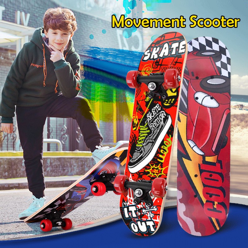 skateboard kids toy gift Four-Wheeled Longboard Skateboard Kids board ...
