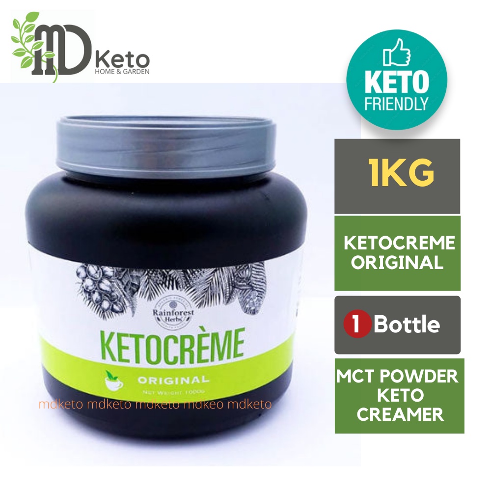 [MD Keto] Rainforest Herbs KetoCreme ORIGINAL MCT Powder creamer 1KG HALAL for low carb keto ...