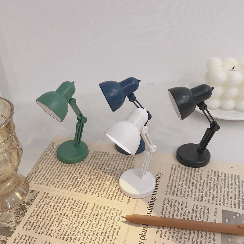 Lampu meja mini led kreatif pelajar bilik tidur asrama belajar lampu ...