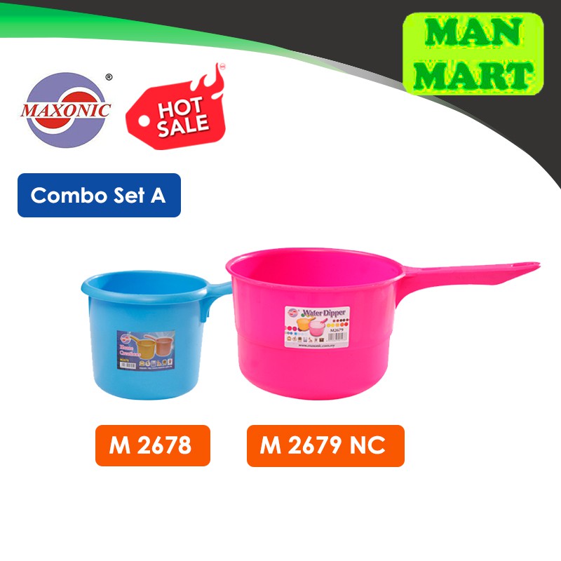 Maxonic M2678 & M2679 NC Water Dipper Water Bucket Gayong Plastik ...
