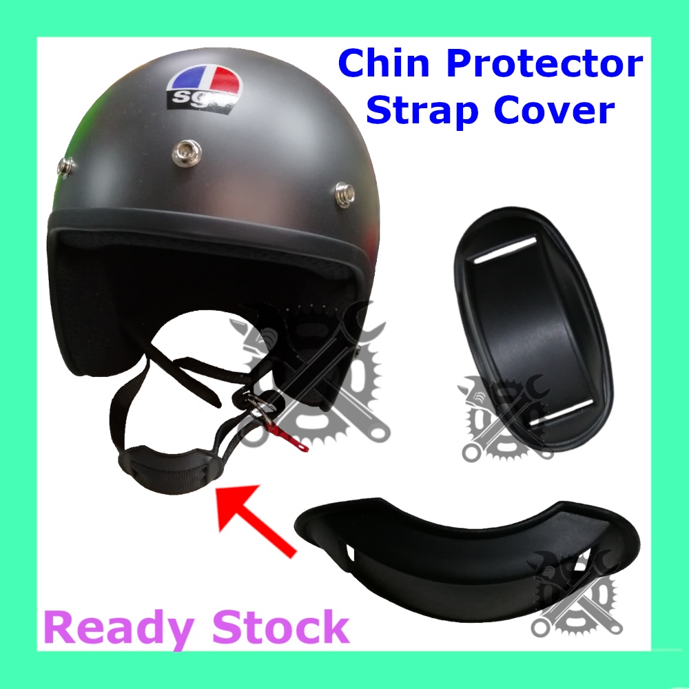 Rubber Chin Protector Strap Cover Getah Helmet Dagu Pelapik Guard 1pc ...