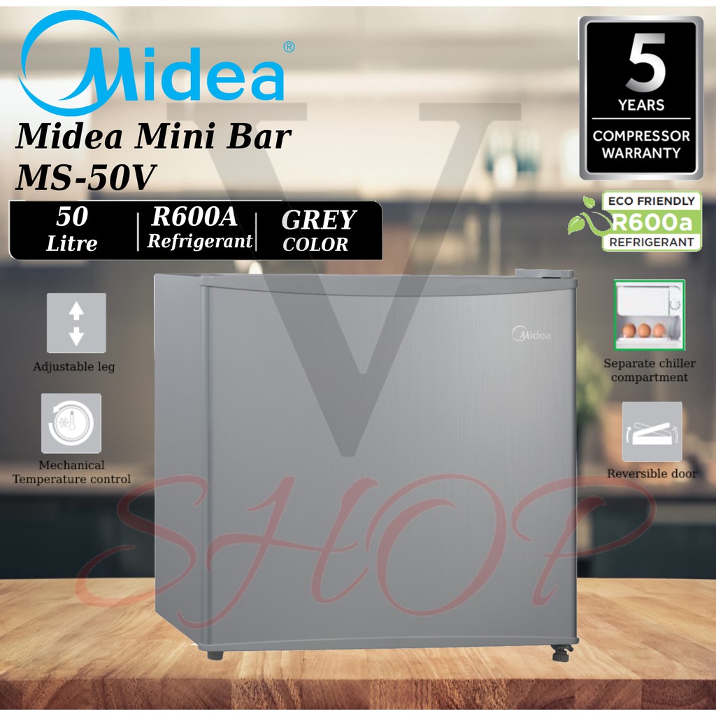 MIDEA 50L MINI BAR REFRIGERATOR MS50V | Shopee Malaysia