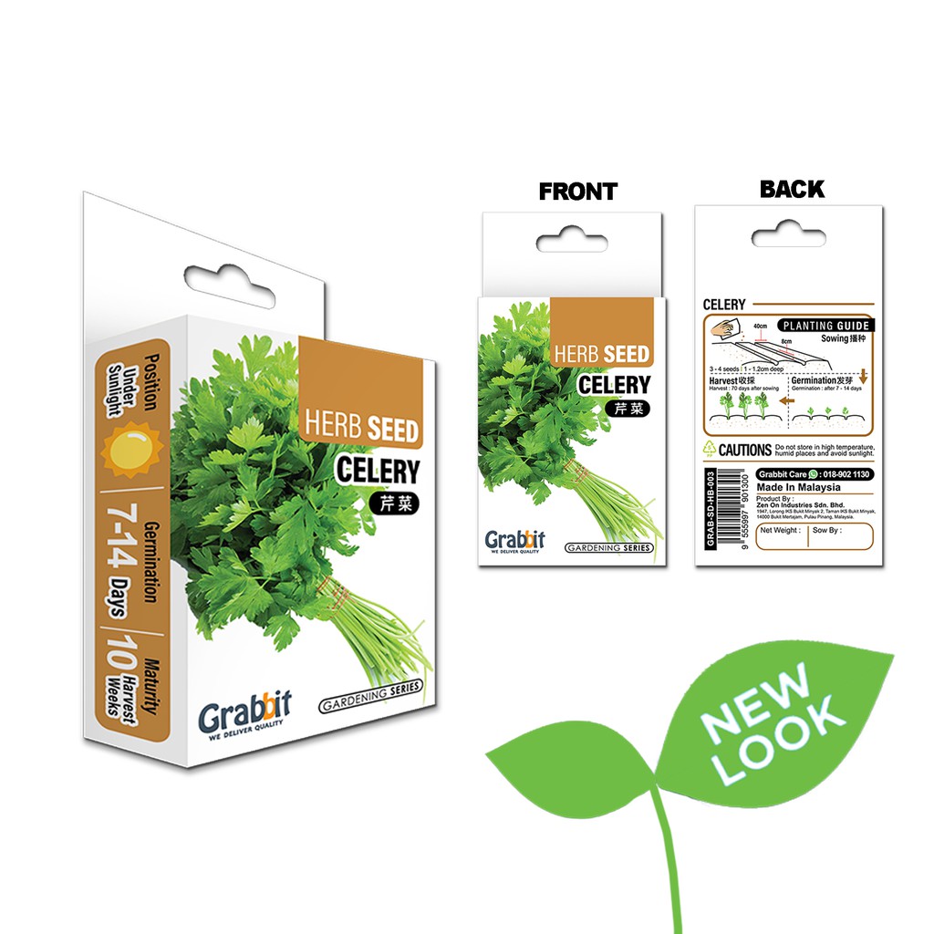 Grabbit Vegetable Seeds - Kailan / Kubis / Jagung / Melon / Ketumbar ...