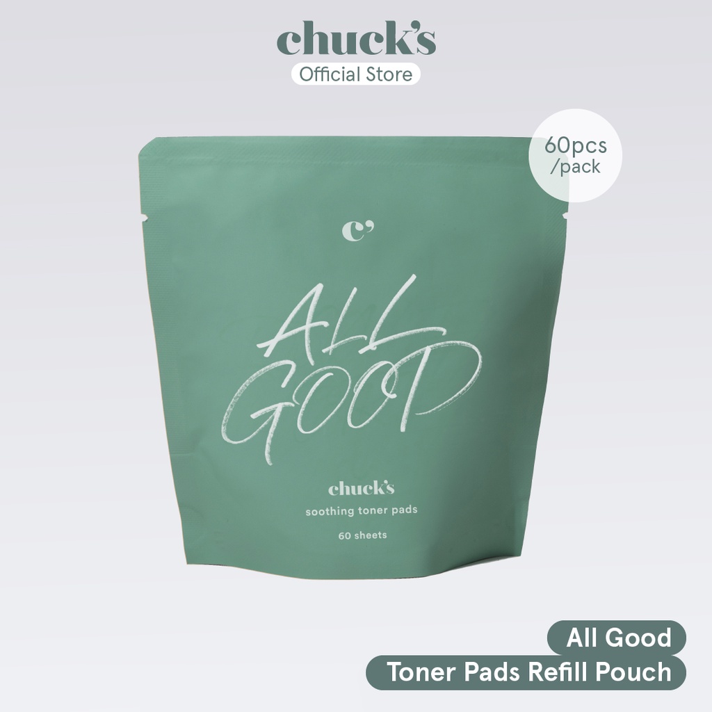 Chuck's All Good Soothing Toner Pads Refill Pouch (60pcs/pack) | Shopee ...