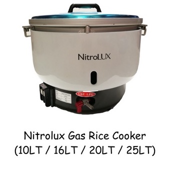 BIG SIZE NITROLUX Gas Rice Cooker / Periuk Masak Nasi 10/16/20/25 Litre ...